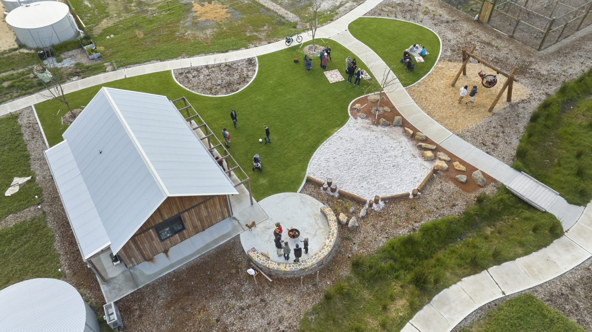 Civils nearly complete, landscape rolls on – Witchcliffe Ecovillage