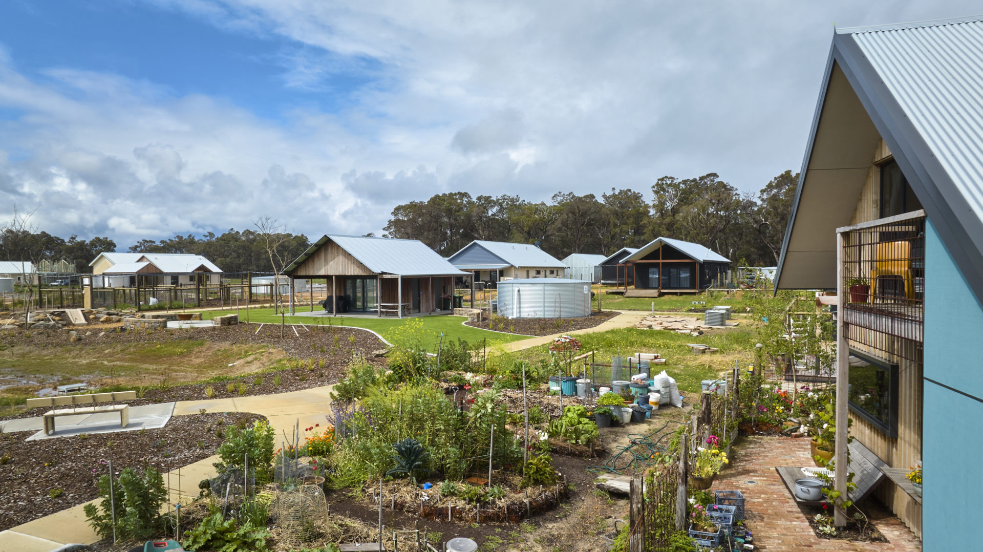 Civils nearly complete, landscape rolls on – Witchcliffe Ecovillage